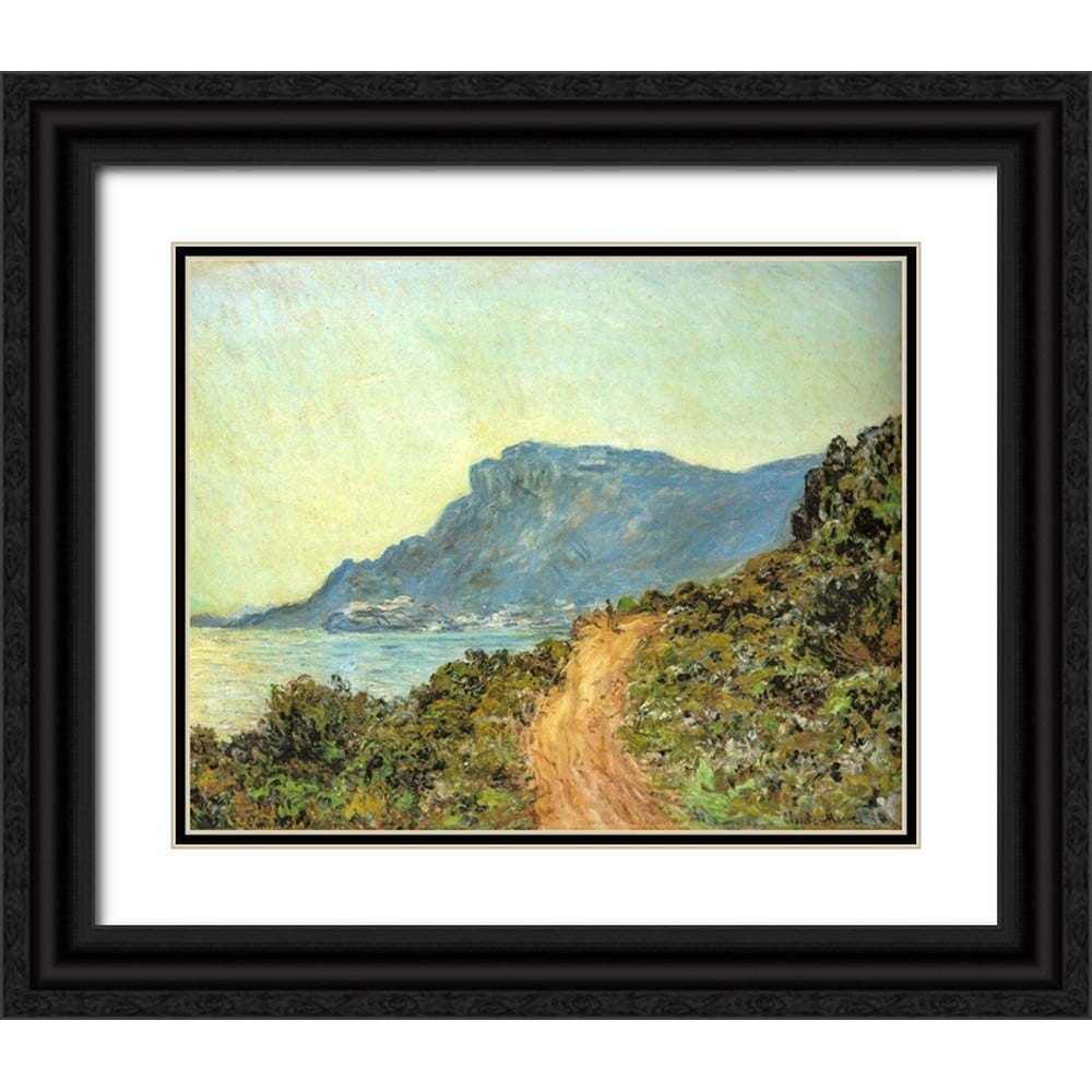 Monet, Claude 14x12 Black Ornate Wood Framed with Double Matting Museum ...