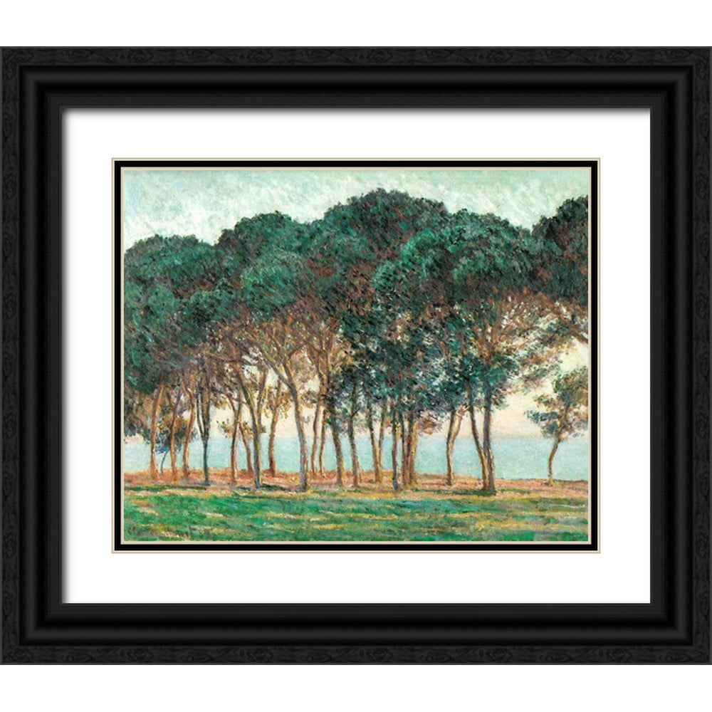 Monet, Claude 14x12 Black Ornate Wood Framed with Double Matting Museum ...