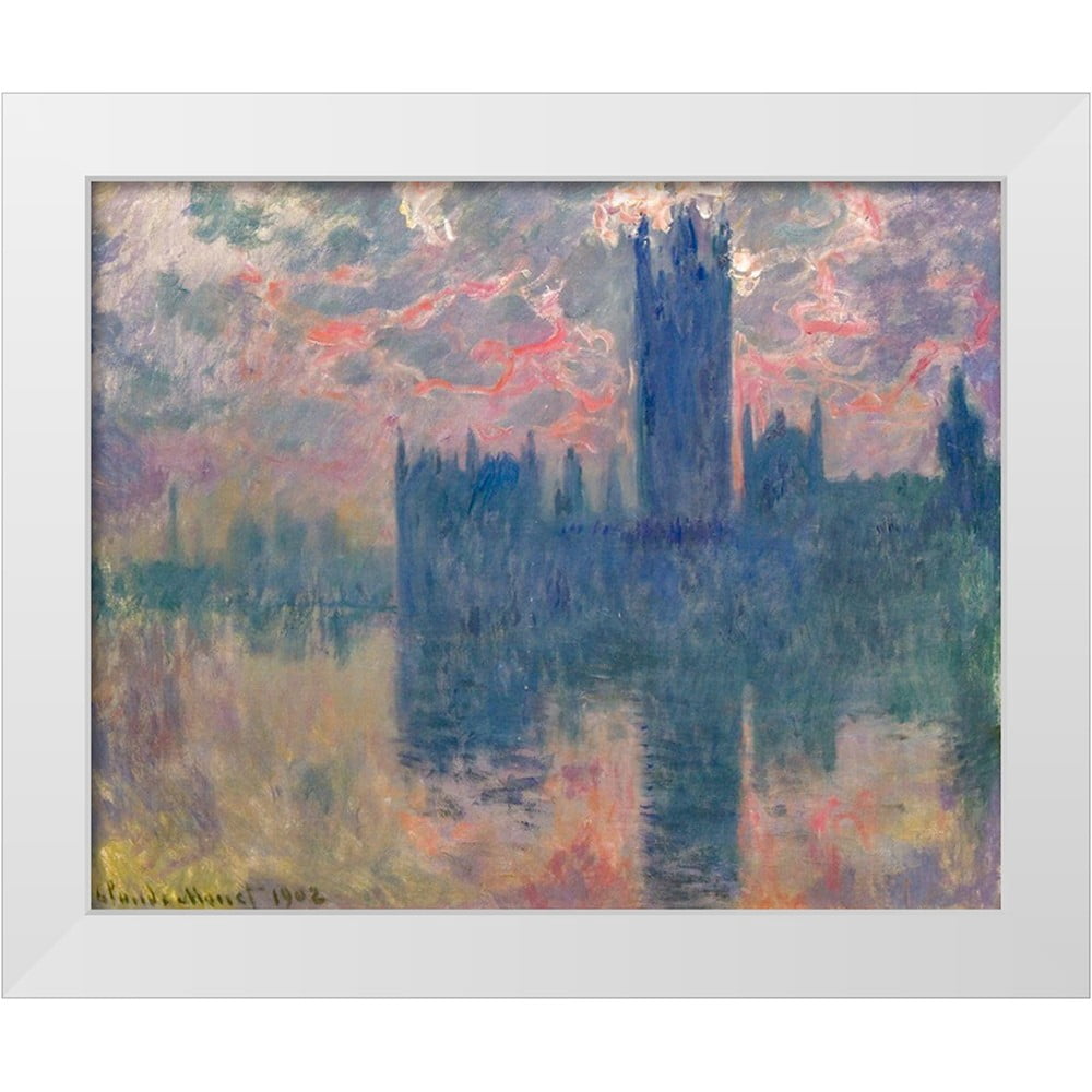 Monet, Claude 14x12 White Modern Wood Framed Museum Art Print Titled ...