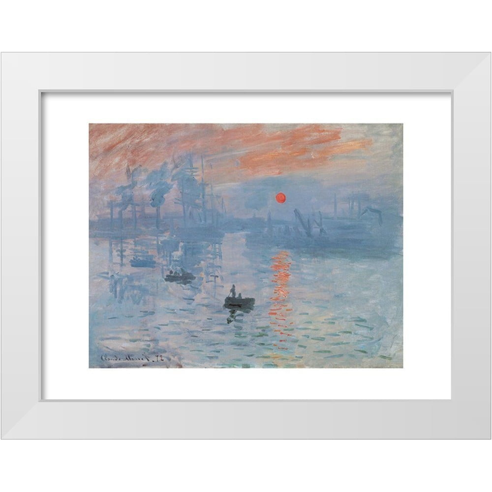 Monet, Claude 14x12 White Modern Wood Framed Museum Art Print Titled ...