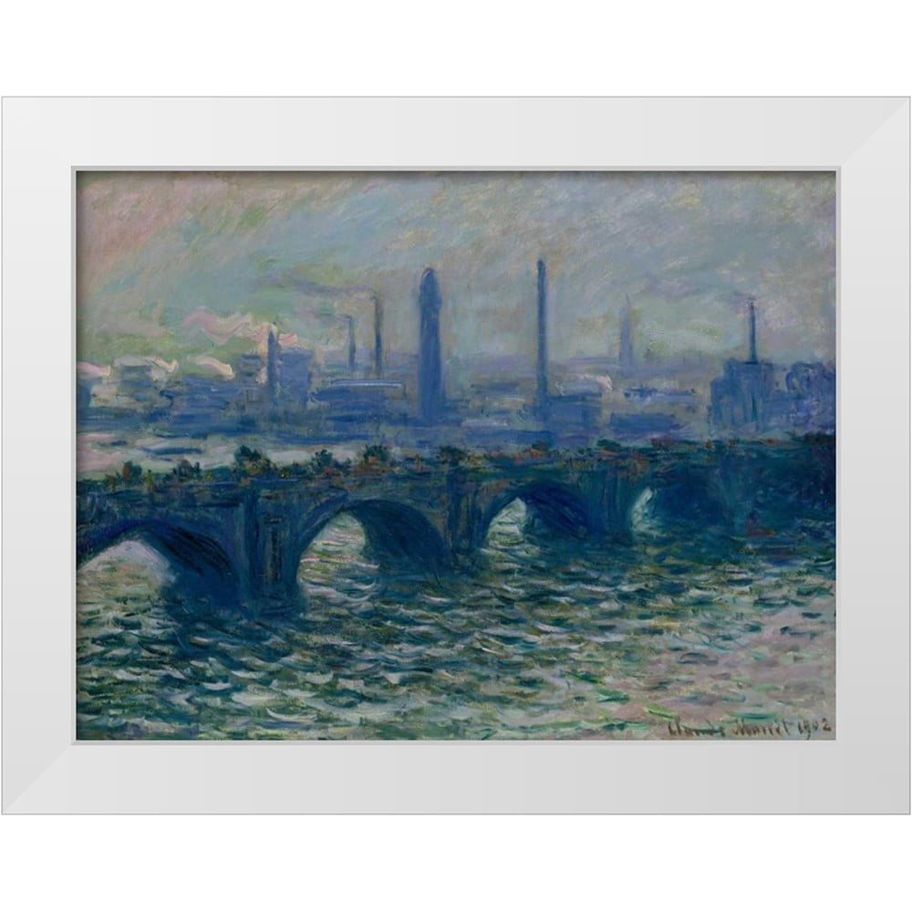 Monet, Claude 14x12 White Modern Wood Framed Museum Art Print Titled ...