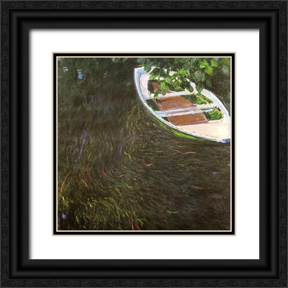 Monet, Claude 15x15 Black Ornate Wood Framed with Double Matting Museum ...