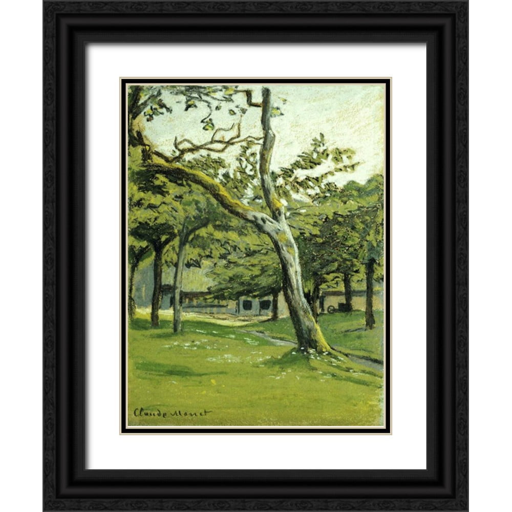 Monet, Claude 15x18 Black Ornate Wood Framed with Double Matting Museum ...
