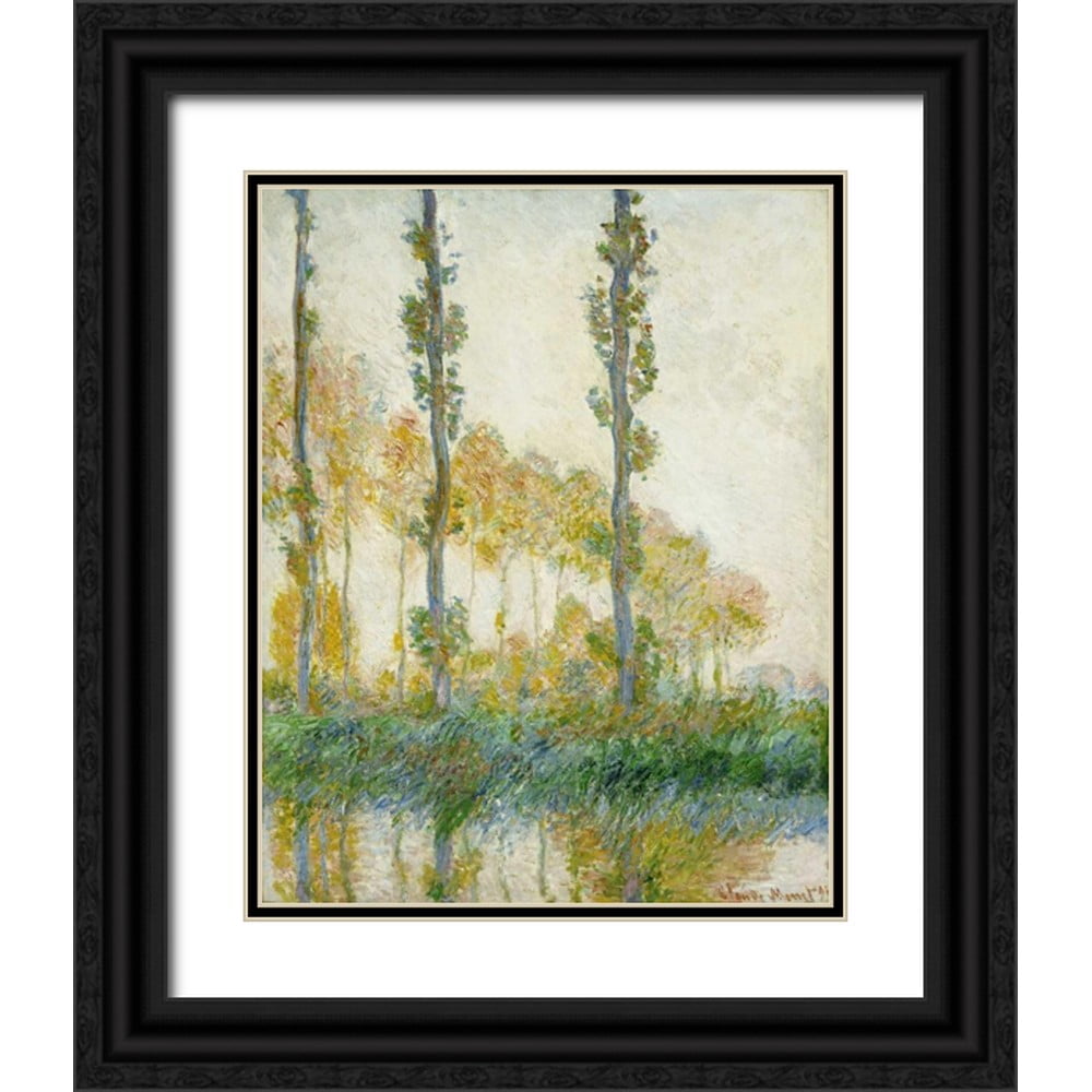 Monet, Claude 15x18 Black Ornate Wood Framed with Double Matting Museum ...