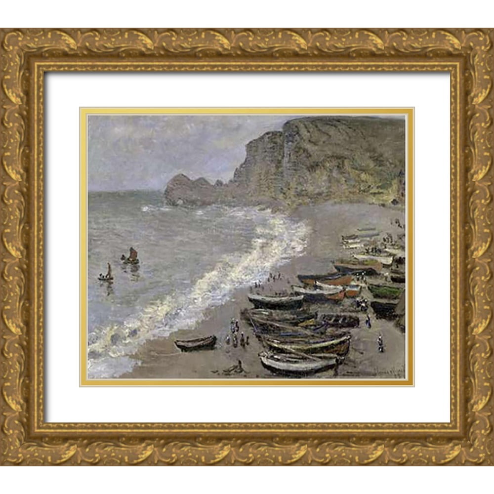 Monet, Claude 17x15 Gold Ornate Wood Framed with Double Matting Museum ...