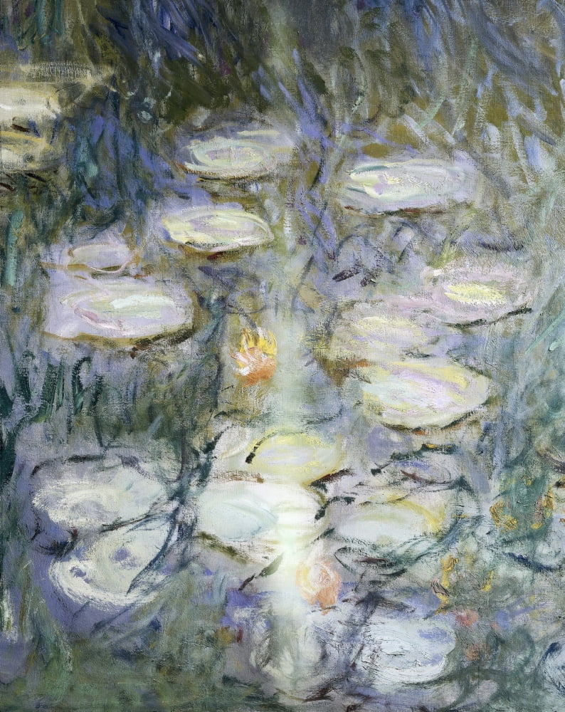 Monet Claude (1840-1926). Waterlilies: Morning. 1916 - 1926. Detail ...