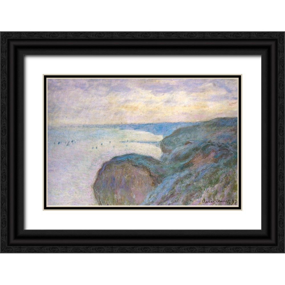 Monet, Claude 18x13 Black Ornate Wood Framed with Double Matting Museum ...