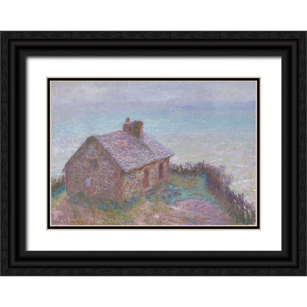 Monet, Claude 18x14 Black Ornate Wood Framed with Double Matting Museum ...