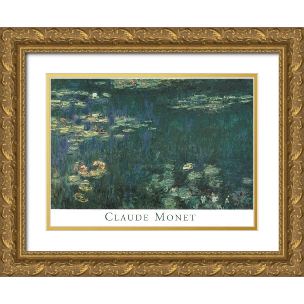 Monet, Claude 18x14 Gold Ornate Wood Framed with Double Matting Museum ...