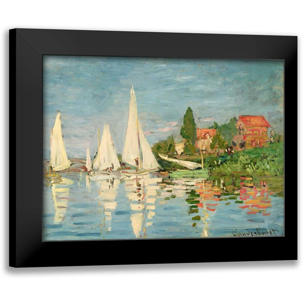 Monet, Claude 18x15 Black Modern Framed Museum Art Print Titled - Regatta at Argenteuil ...