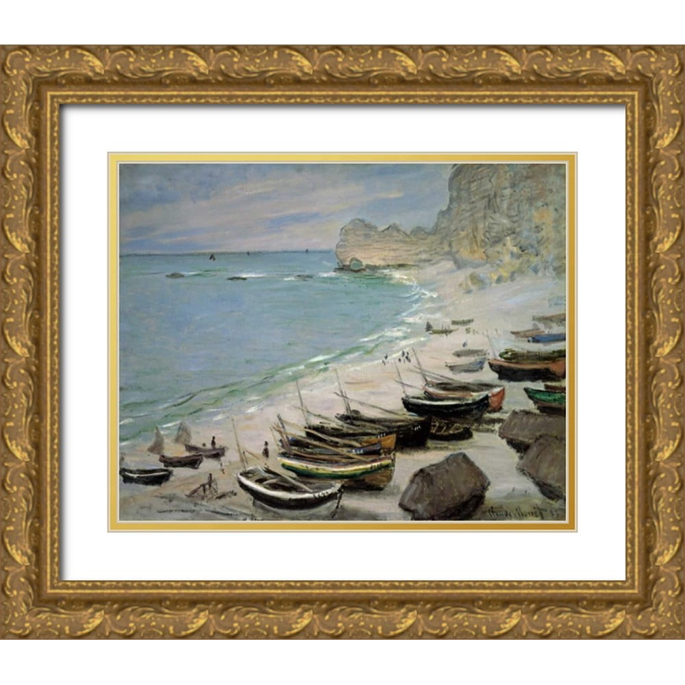 Monet, Claude 18x15 Gold Ornate Wood Framed with Double Matting Museum ...