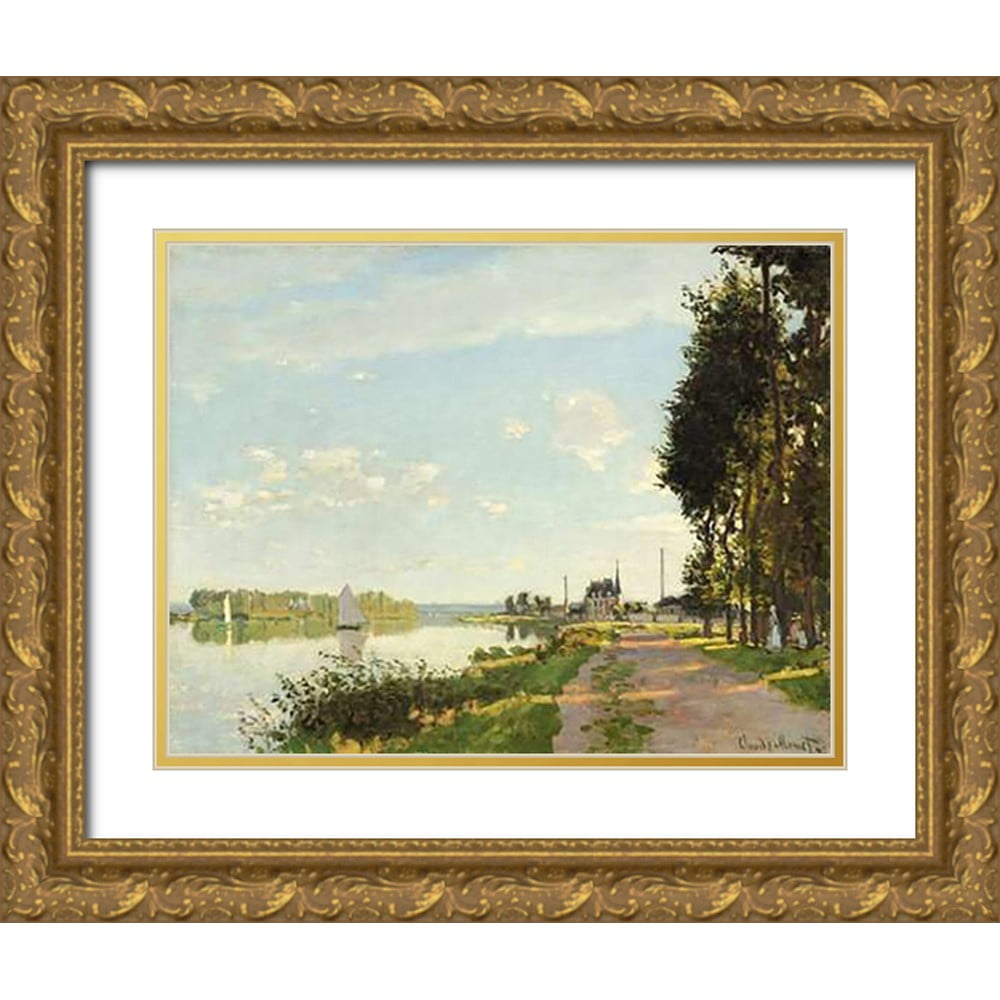 Monet, Claude 18x15 Gold Ornate Wood Framed with Double Matting Museum ...