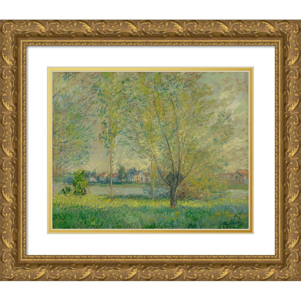 Monet, Claude 18x15 Gold Ornate Wood Framed with Double Matting Museum ...