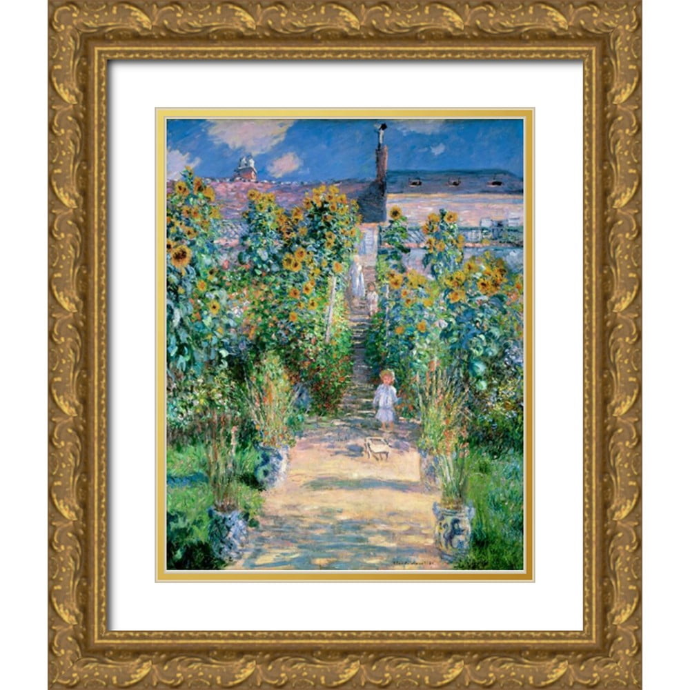 Monet, Claude 20x24 Gold Ornate Wood Framed with Double Matting Museum ...