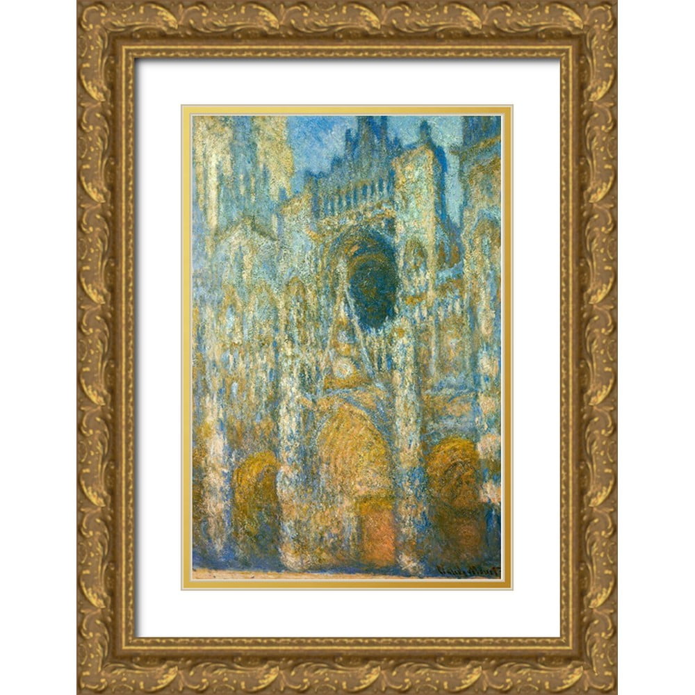 Monet, Claude 23x32 Gold Ornate Wood Framed with Double Matting Museum ...