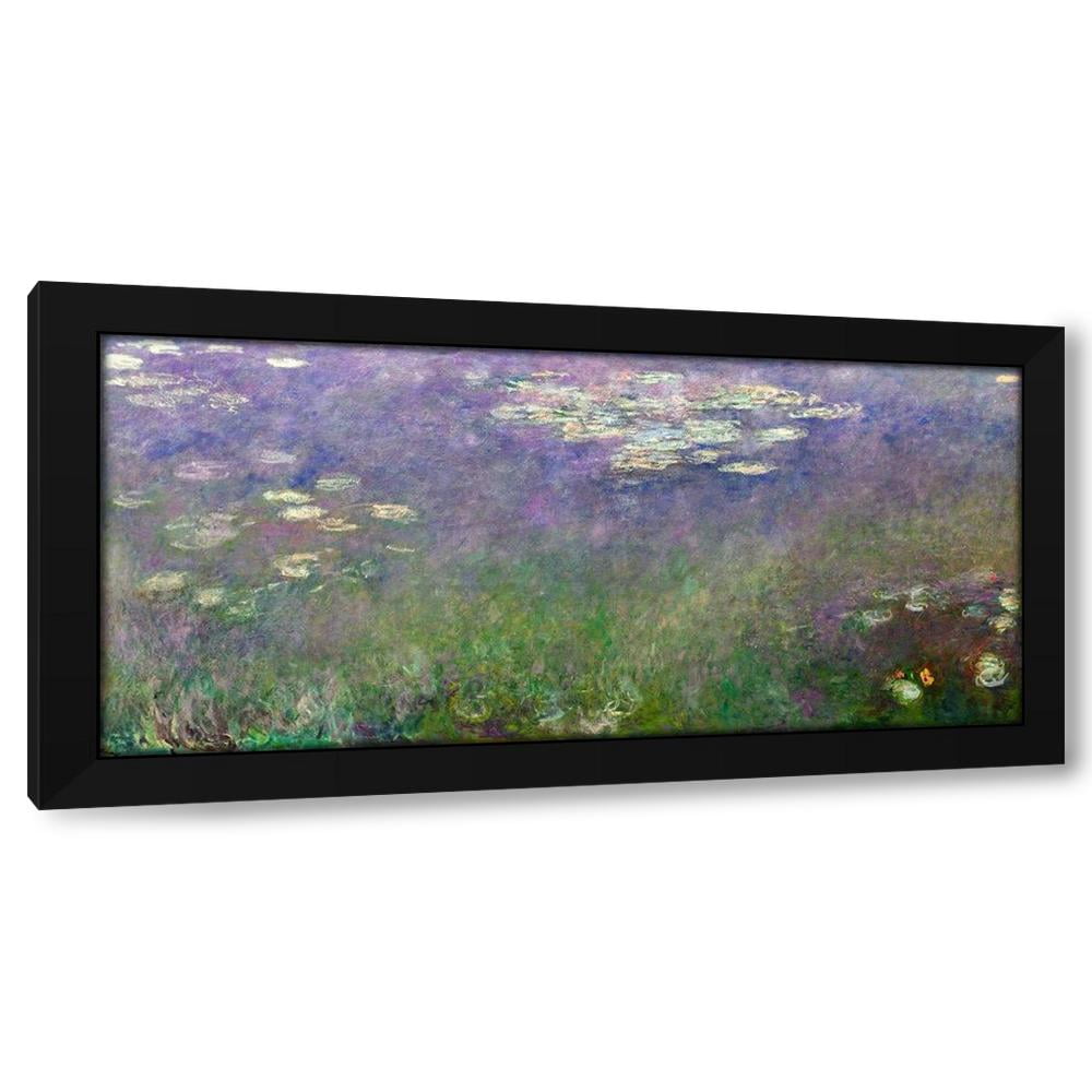 Monet, Claude 24x13 Black Modern Framed Museum Art Print Titled - Water ...