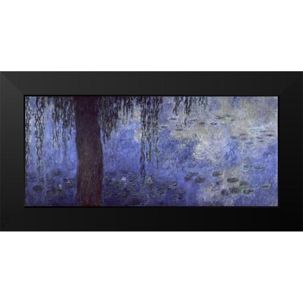 Monet, Claude 24x13 Black Modern Framed Museum Art Print Titled - Water ...