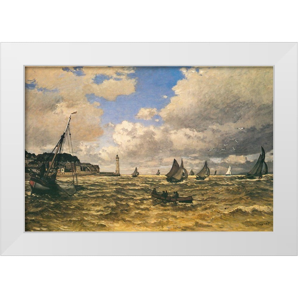 Monet, Claude 24x17 White Modern Wood Framed Museum Art Print Titled ...