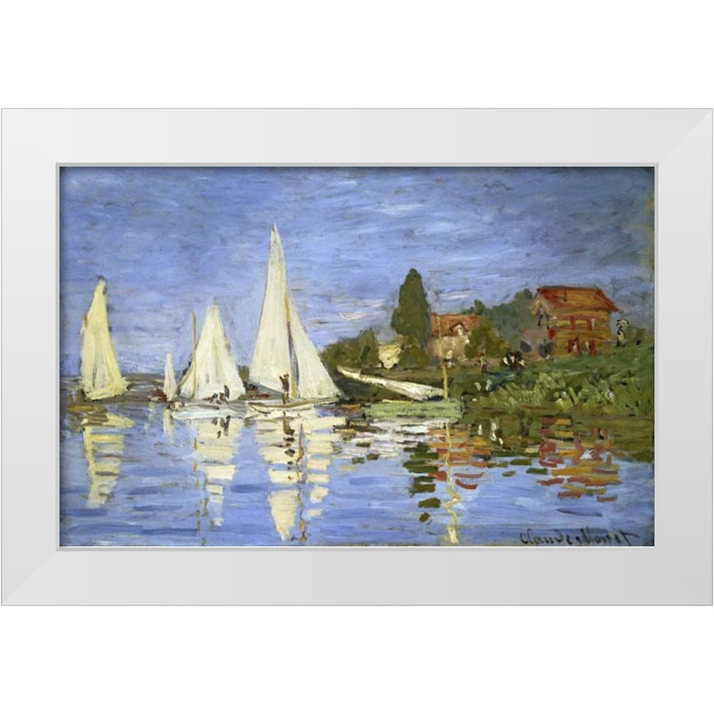 Monet, Claude 24x17 White Modern Wood Framed Museum Art Print Titled ...