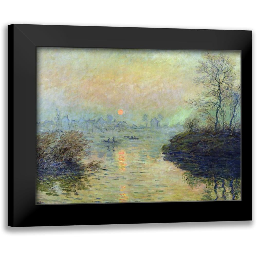 Monet, Claude 24x19 Black Modern Framed Museum Art Print Titled - Sun ...