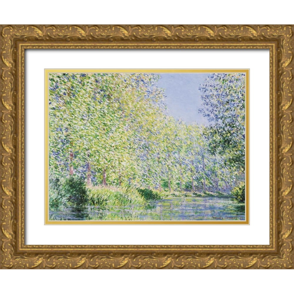 Monet, Claude 24x19 Gold Ornate Wood Framed with Double Matting Museum ...