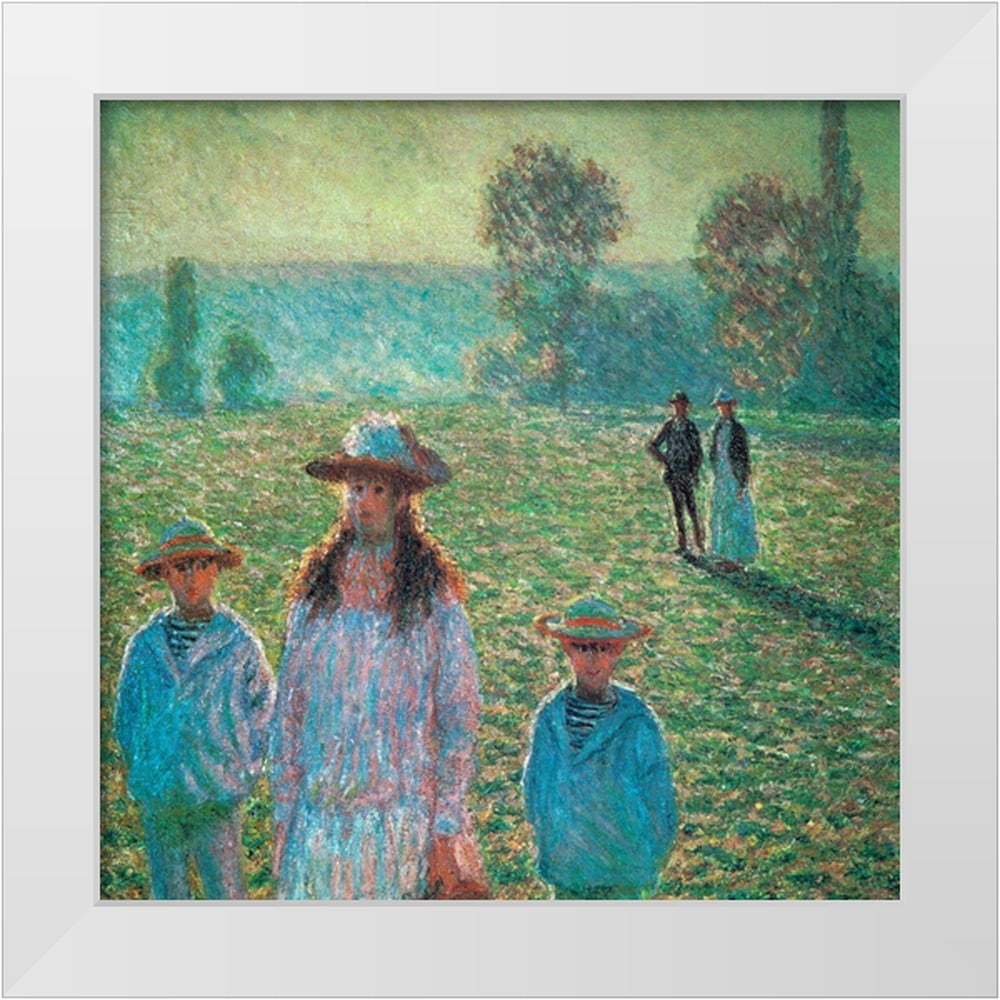 Monet, Claude 26x26 White Modern Wood Framed Museum Art Print Titled ...