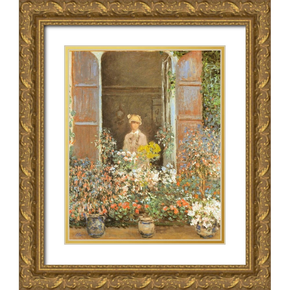 Monet, Claude 26x32 Gold Ornate Wood Framed with Double Matting Museum ...