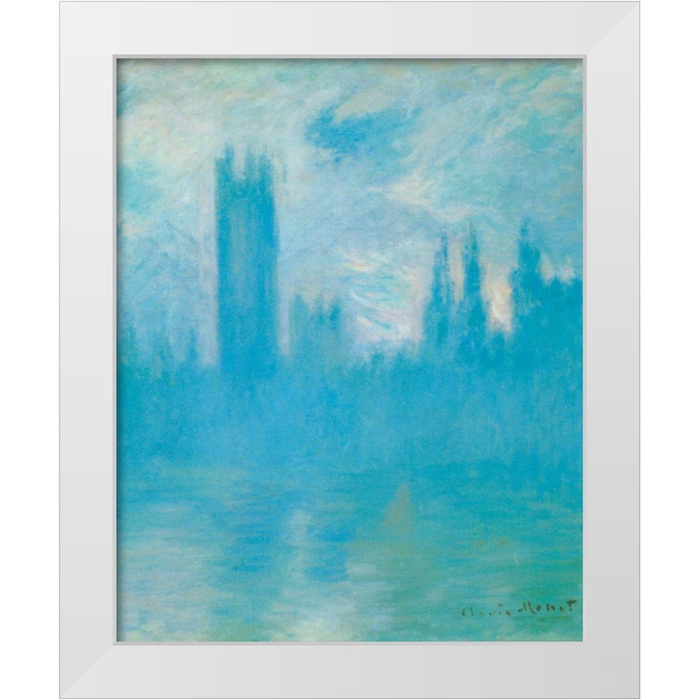 Monet, Claude 26x32 White Modern Wood Framed Museum Art Print Titled ...