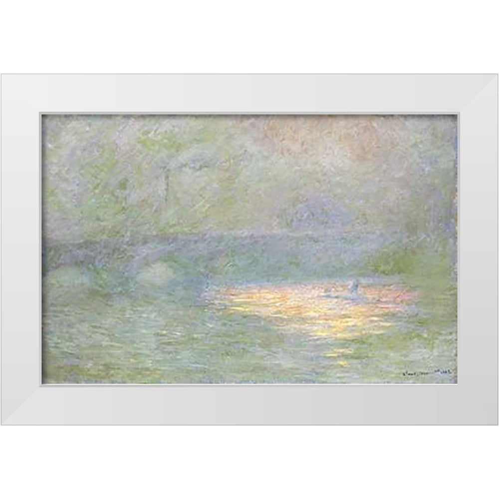 Monet, Claude 32x22 White Modern Wood Framed Museum Art Print Titled ...
