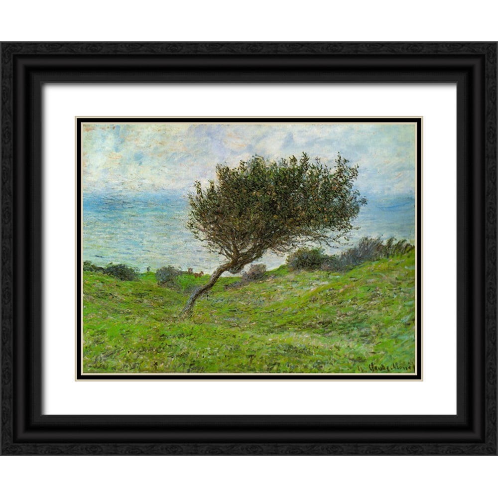 Monet, Claude 32x25 Black Ornate Wood Framed with Double Matting Museum ...