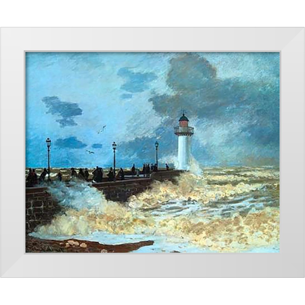 Monet, Claude 32x26 White Modern Wood Framed Museum Art Print Titled ...