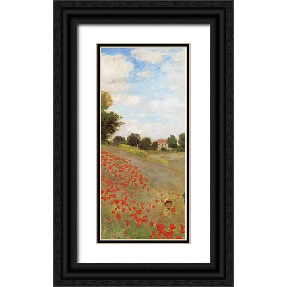 Monet, Claude 8x14 Black Ornate Wood Framed with Double Matting Museum ...