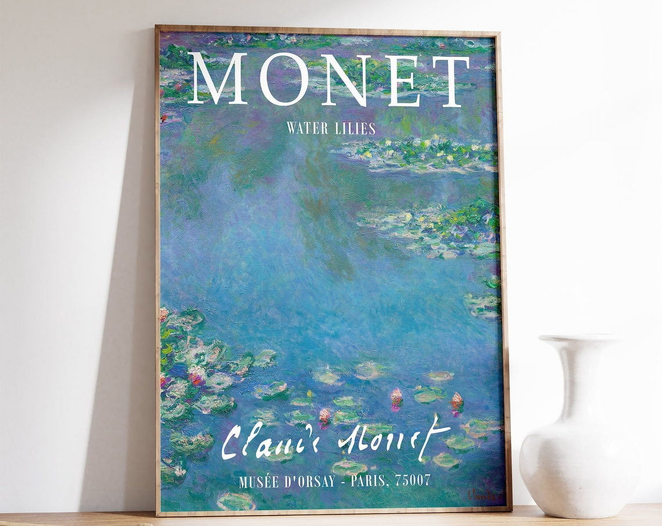 Monet Exhibition Poster, Water Lilies, Claude Monet Art Print, Gallery ...