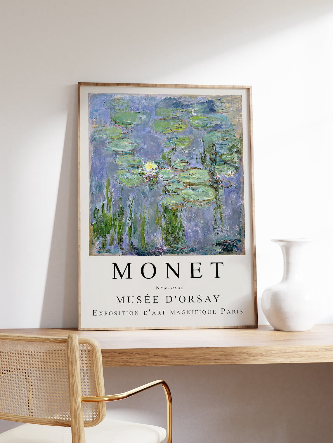Monet Exhibition Poster, Water Lilies, Gallery Quality Art, Floral ...