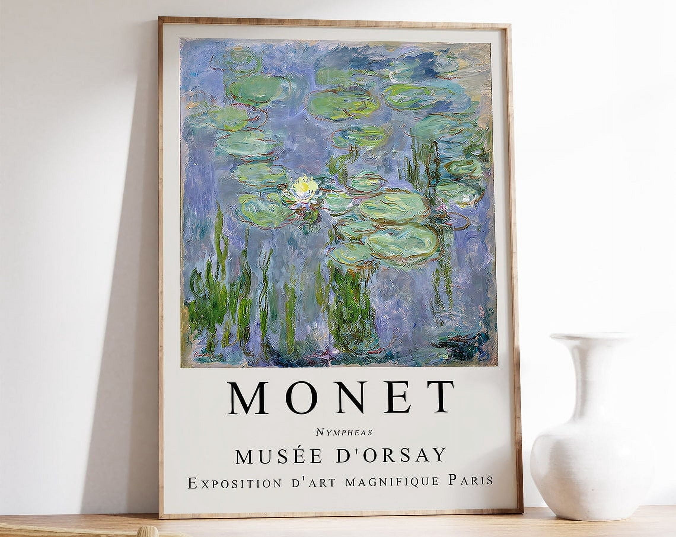 Monet Exhibition Poster, Water Lilies, Gallery Quality Art, Floral ...