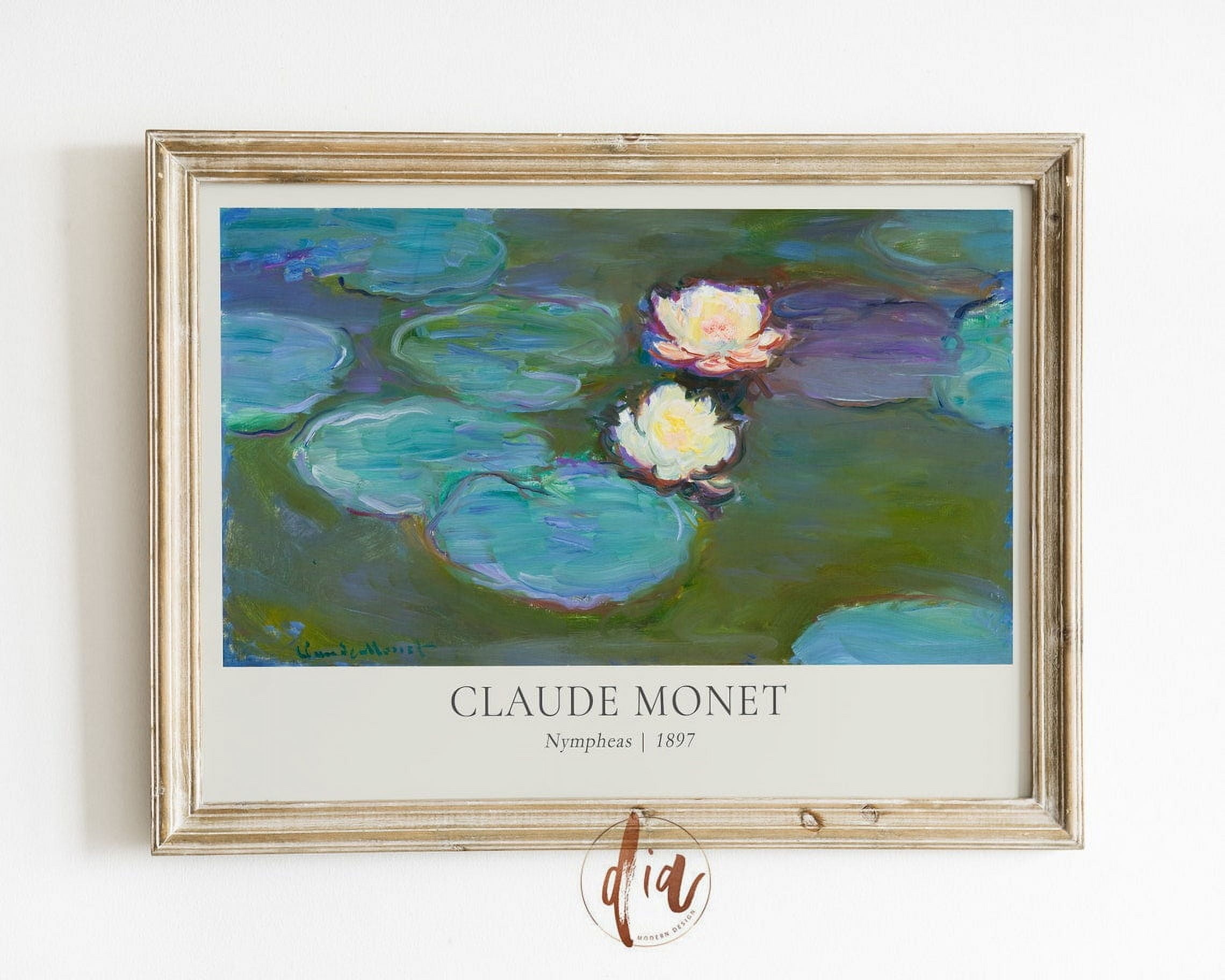 Monet Nypheas Water Lilies Print, Claude Monet Poster, Horizontal ...