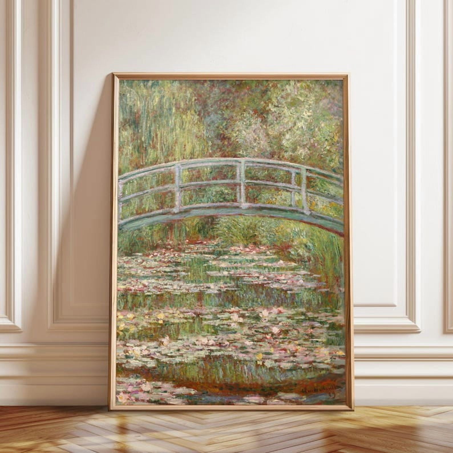 Monet Painting Bridge Over A Pond Of Water Lilies Claude Monet 1899 ...