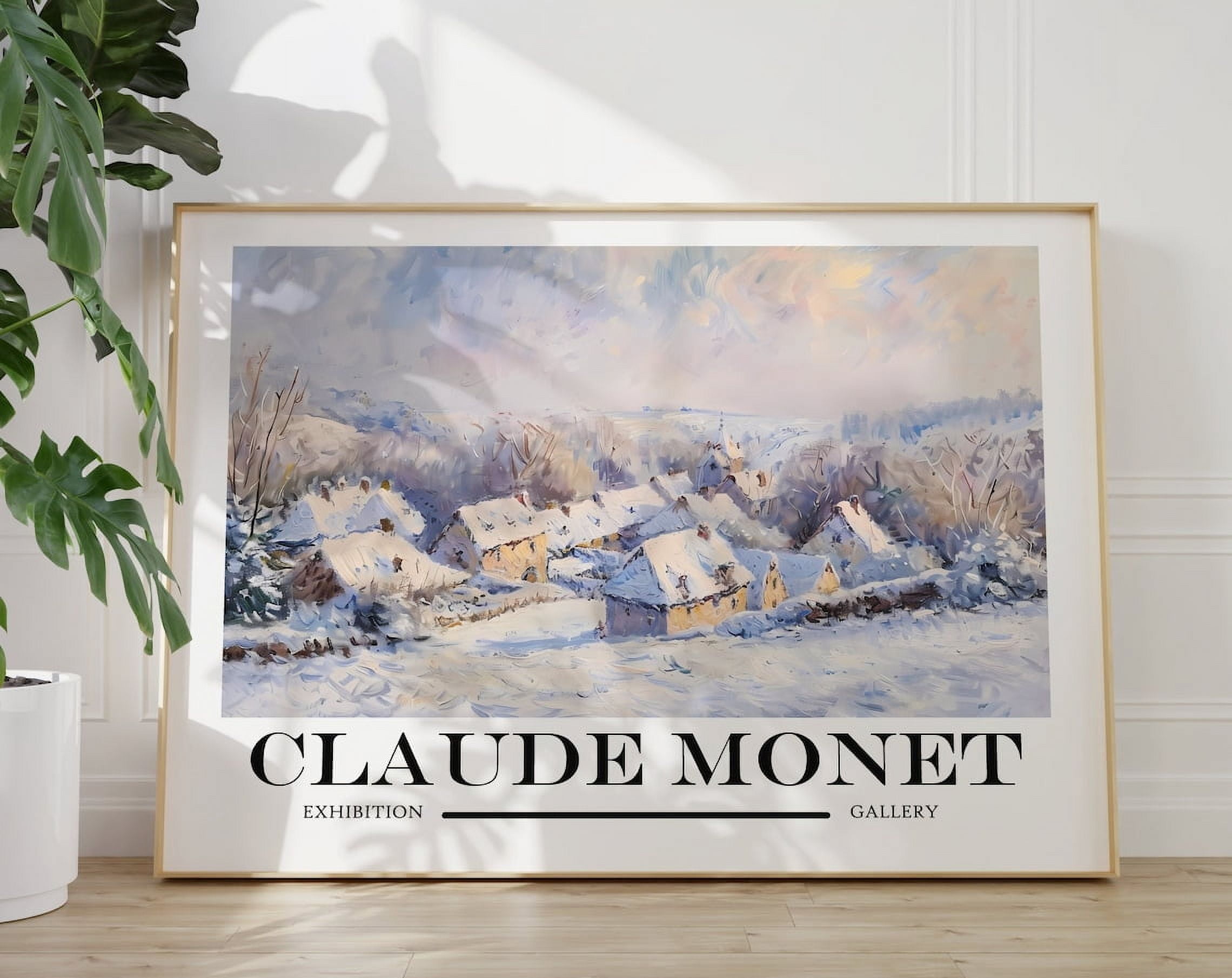 Monet Poster - Settlement - Exhibition Art As Claude Monet Wall Art ...