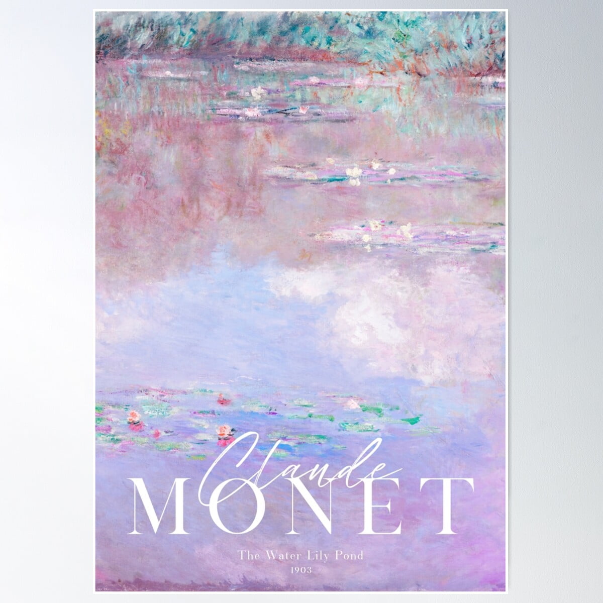 Monet’S Water Lily Pond 1903 – Cloudy Sky, Lavender Purple, Lilac ...