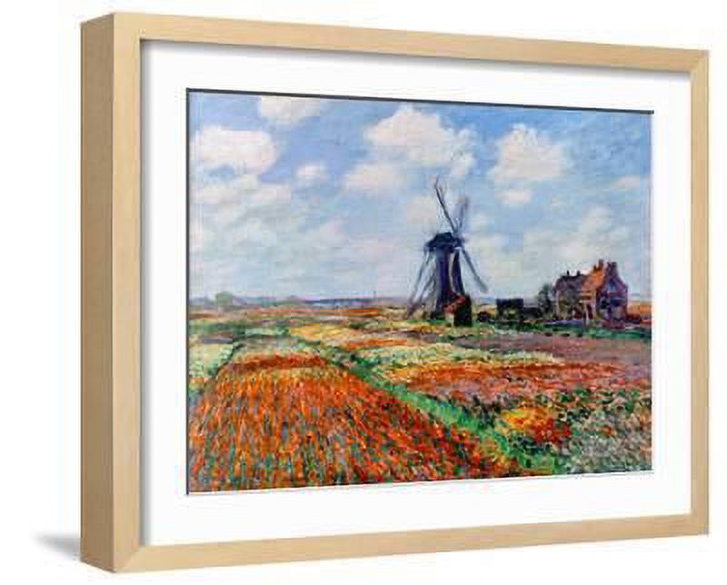 Monet: Tulip Fields, 1886, Scenic World Culture Framed Art Print Wall ...