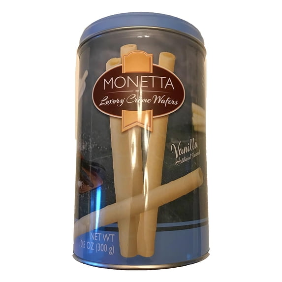 Monetta Luxury Creme Filled Wafer Rolls - Vanilla - Walmart.com