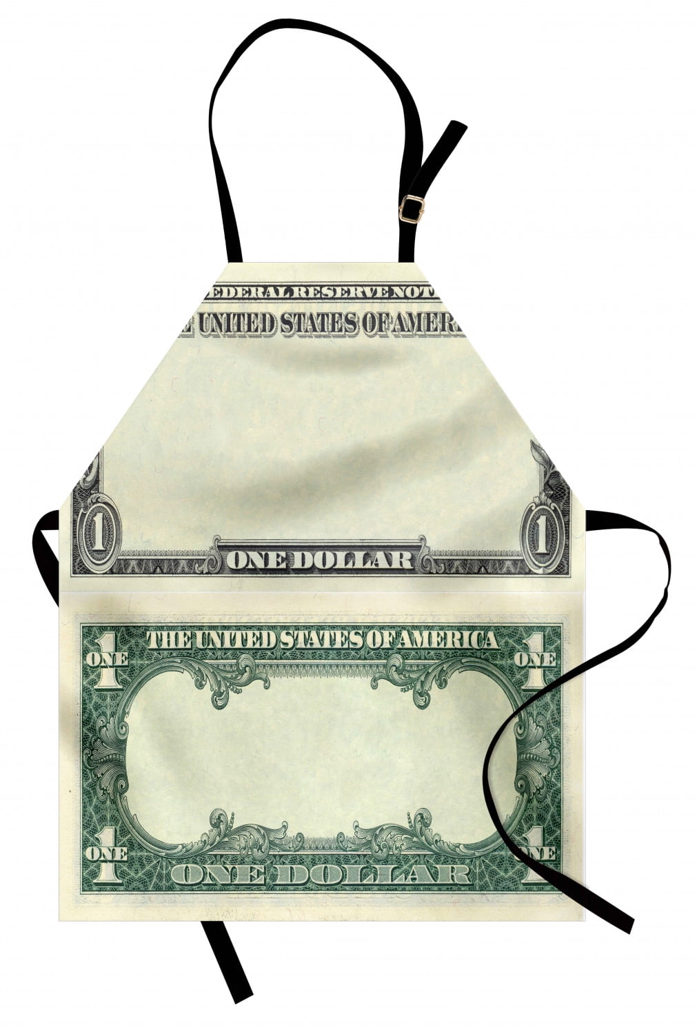 Money Apron One Dollar Bill Buck Design American Federal Reserve Note ...