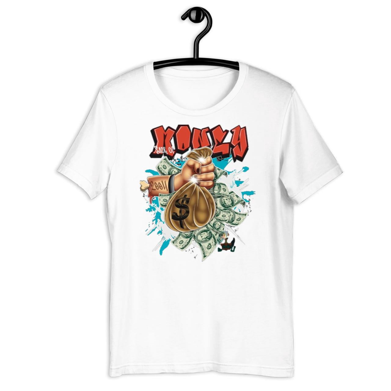 Money Bag Graffiti Style Graphic T-Shirt Design-C - Walmart.com