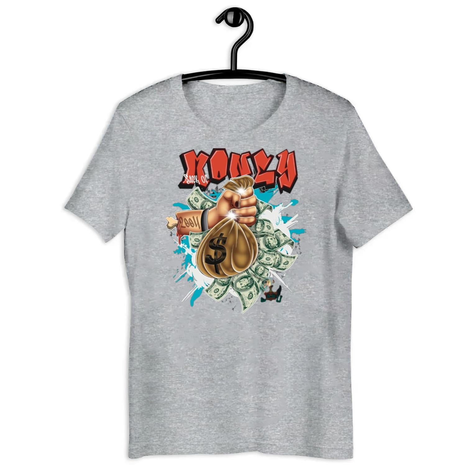 Money Bag Graffiti Style Graphic T-Shirt Design-C - Walmart.com