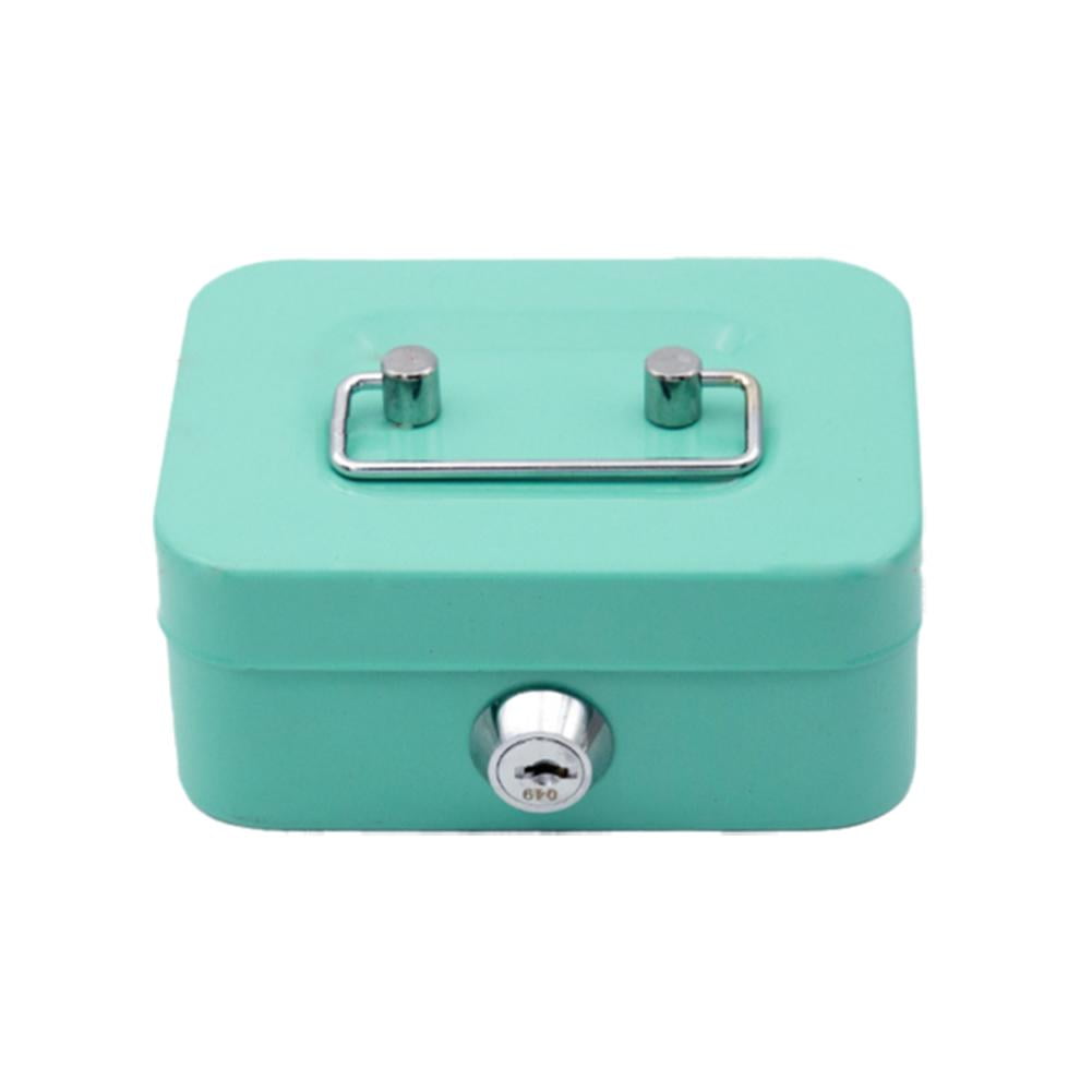 Money Bank CASH Deposit BOX Steel Tin Security Safe Key Petty Metal By ...