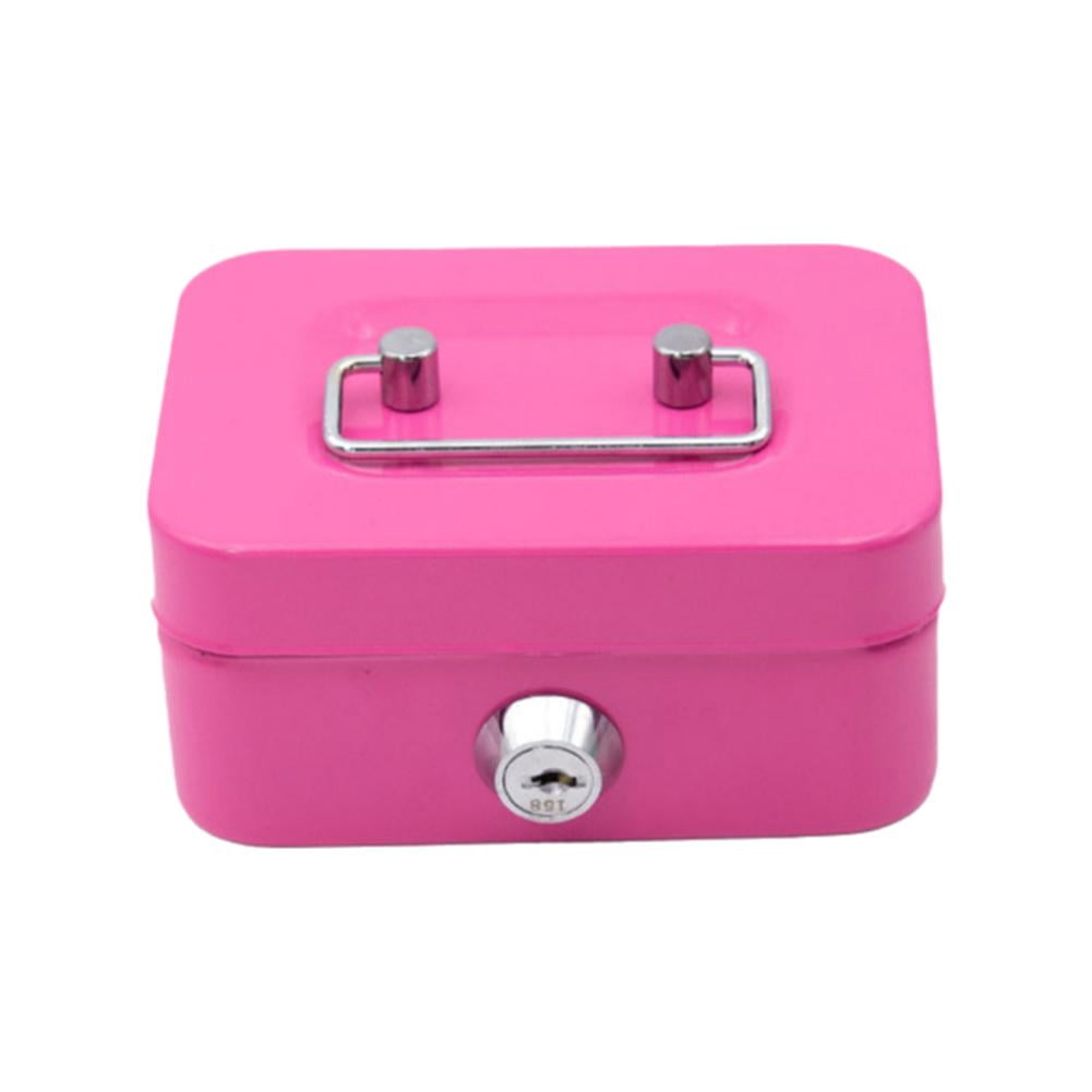 Money Bank CASH Deposit BOX Steel Tin Security Safe Lockable NEW Petty ...