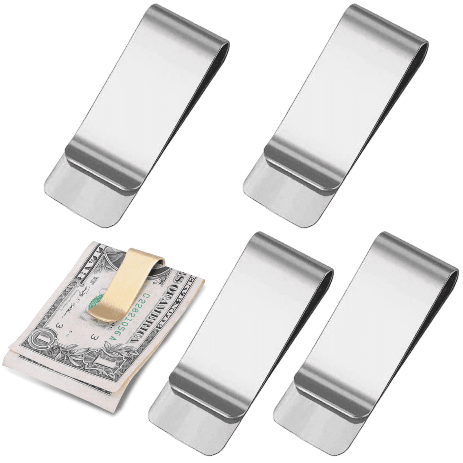 Money Clip, 4 Pack Money Clip Silver Money Clip Money Clip Money Clip ...