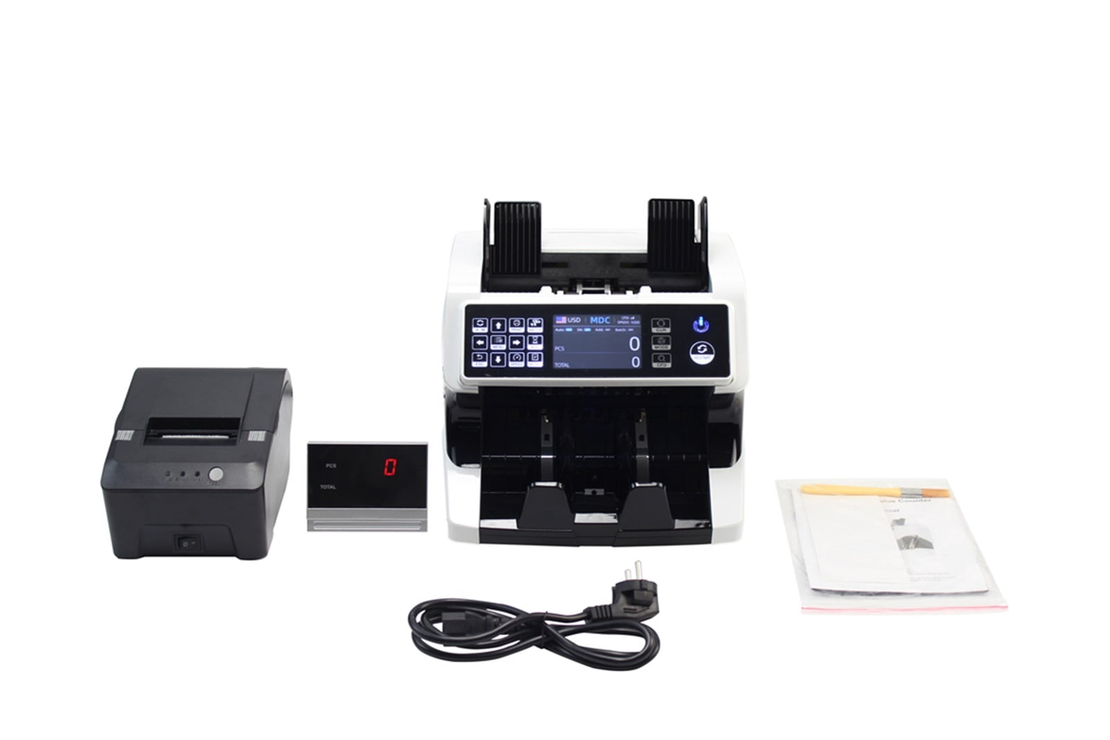 Money Counter Machine Screen Touch CIS Mix Value Counter High Precision ...
