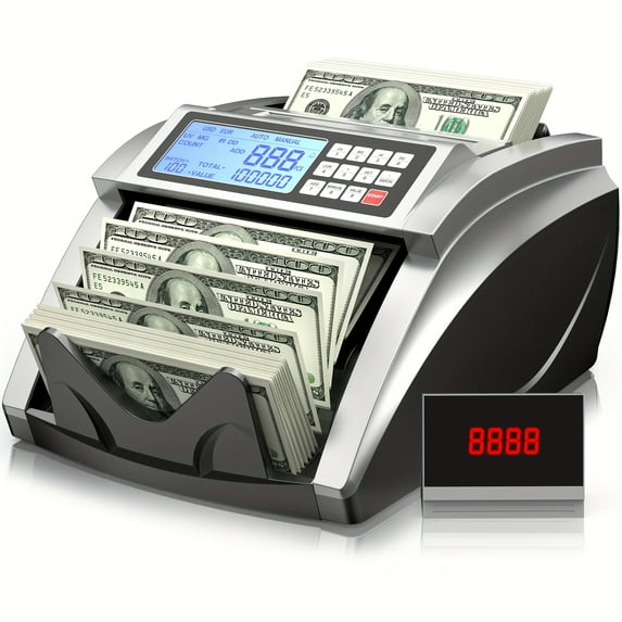 Money Counter Machine with UV/MG/IR/MT/DD Detection for Dollar Euro ...
