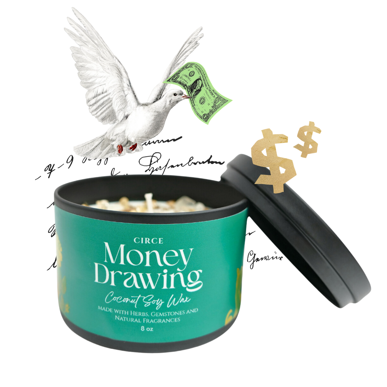 Money Drawing Spell Candle 8oz - Walmart.com